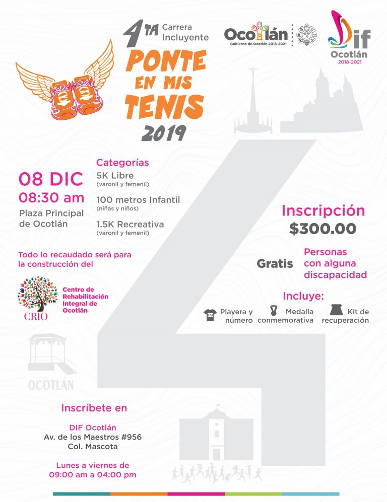 DIF Ocotlán anuncia 4ta Carrera incluyente “Ponte en Mis Tenis” – DIF ...
